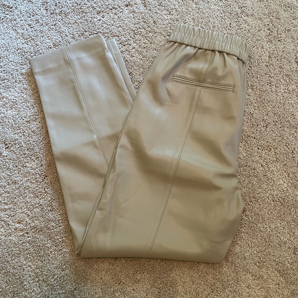 Ann Taylor | Pants & Jumpsuits | Sold Ann Taylor Tan Leather Slacks ...